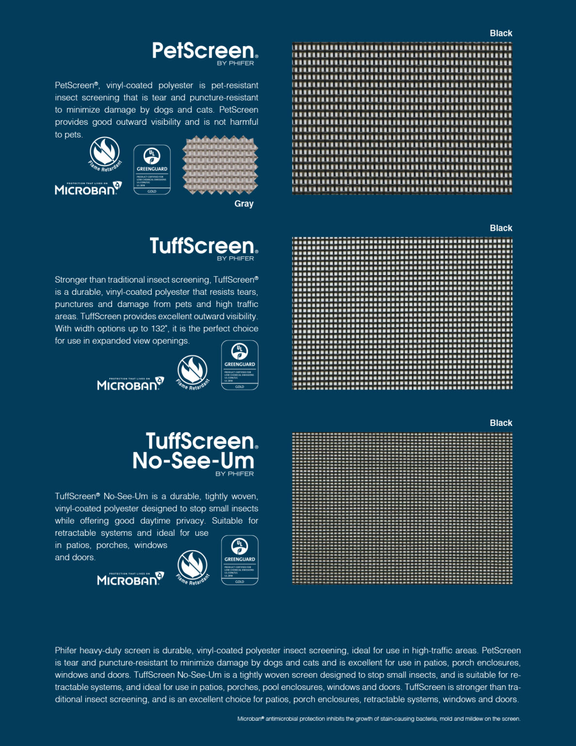 TuffScreen® Heavy-Duty Mesh Screen – 100′ Roll – Alumaline