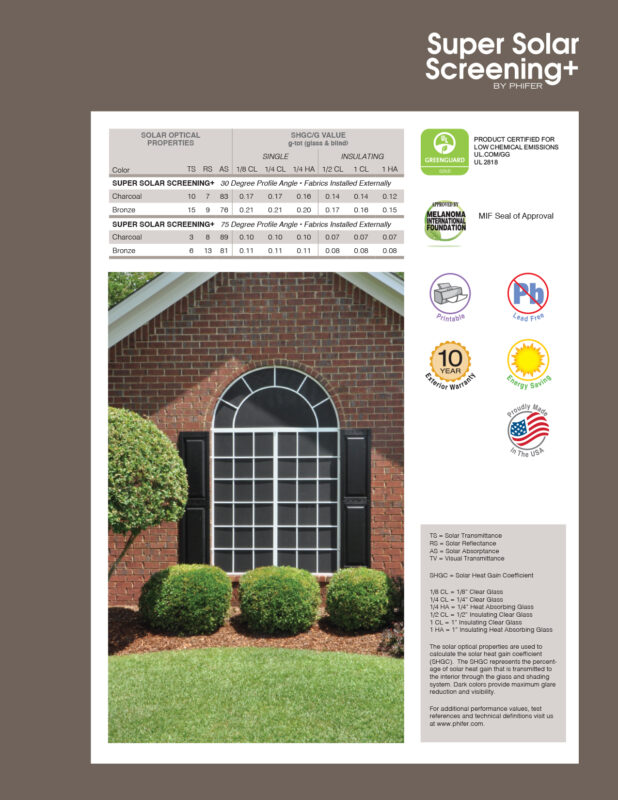 Phifer Super Solar Screening – 90 % Heat‑Blocking, 100 ft Roll – Alumaline