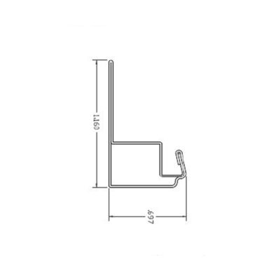 3/4″ x 156″ Stand Off Screen Frame – Hygrade – Alumaline