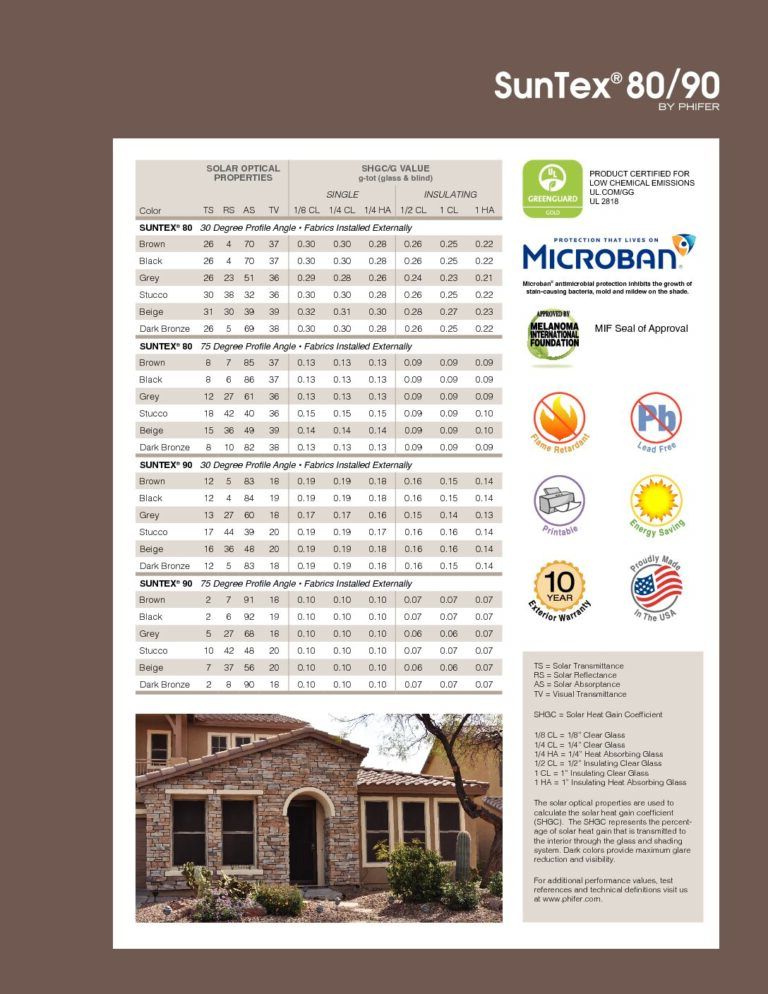 Phifer SunTex® 80 Solar Screen Fabric – 100 ft Roll – Alumaline